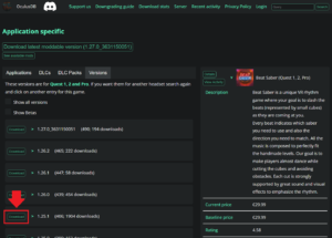 【2023年】BMBF導入後のビートセイバーをアップデート・ダウングレードする方法