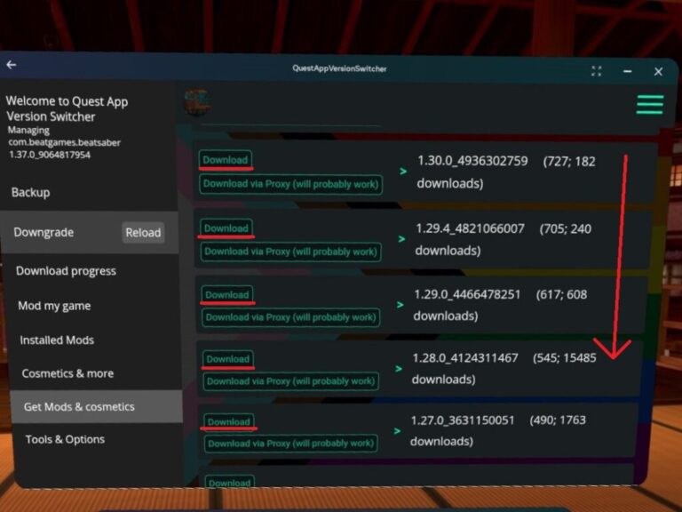 【初心者向け】Quest版ビートセイバーのダウングレード方法！【QAVS】