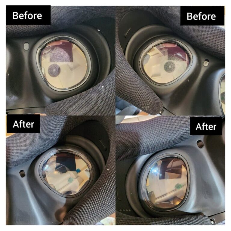 Quest3のレンズについた傷を修復した人がRadditに現れる